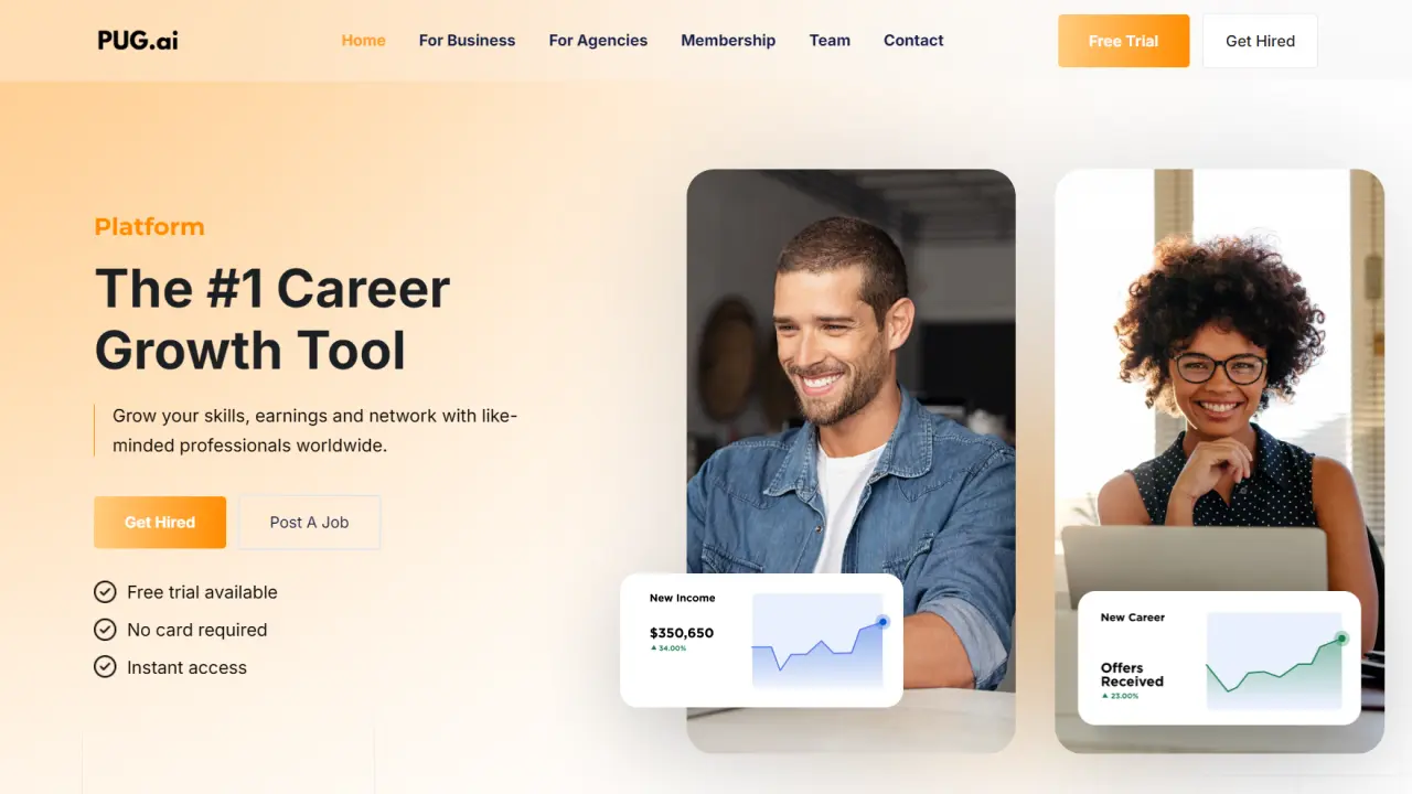 PUG.ai - The #1 Career Growth Tool