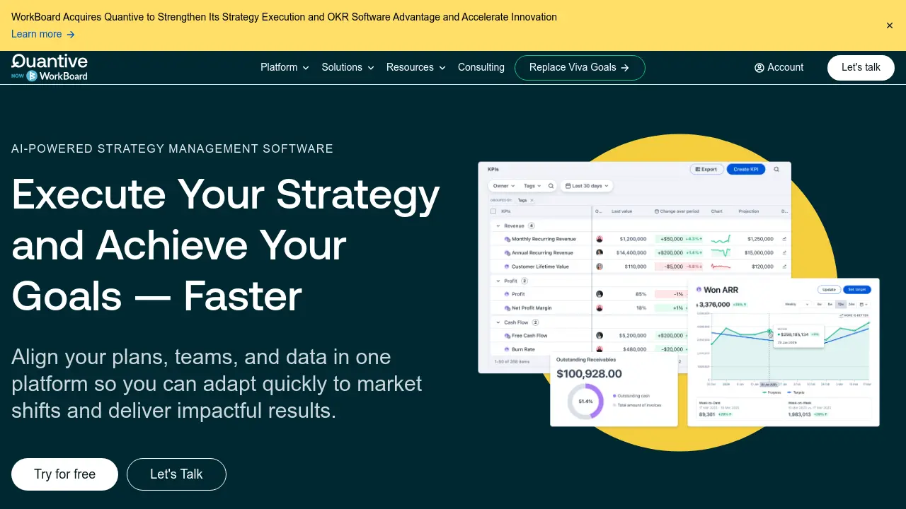 Quantive - AI-powered Strategy Management Software for Smarter Business ...