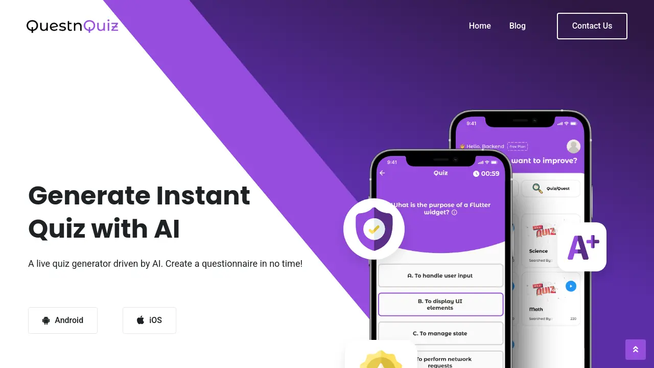 QuestnQuiz - Generate Instant Quiz with AI
