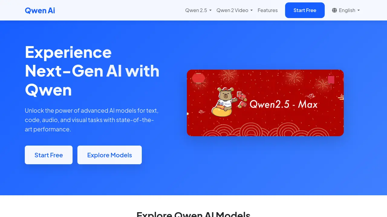Qwen AI - Unlock the power of advanced AI models for text, code, audio ...