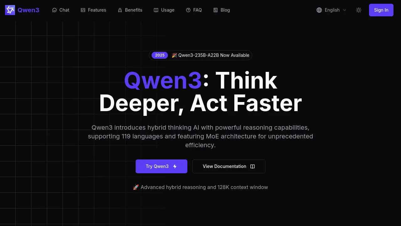Qwen3 - Hybrid Thinking AI for Advanced Reasoning and Multilingual Tasks