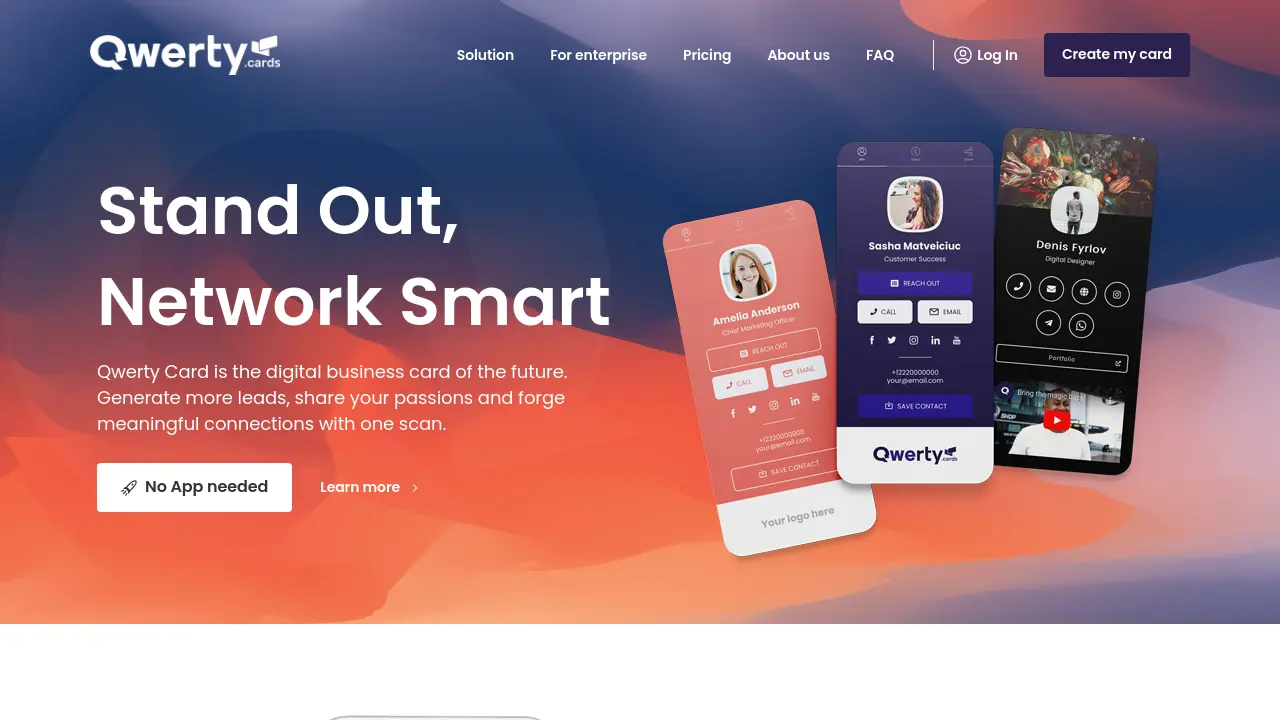 Qwerty Card - The Digital Business Card of the Future