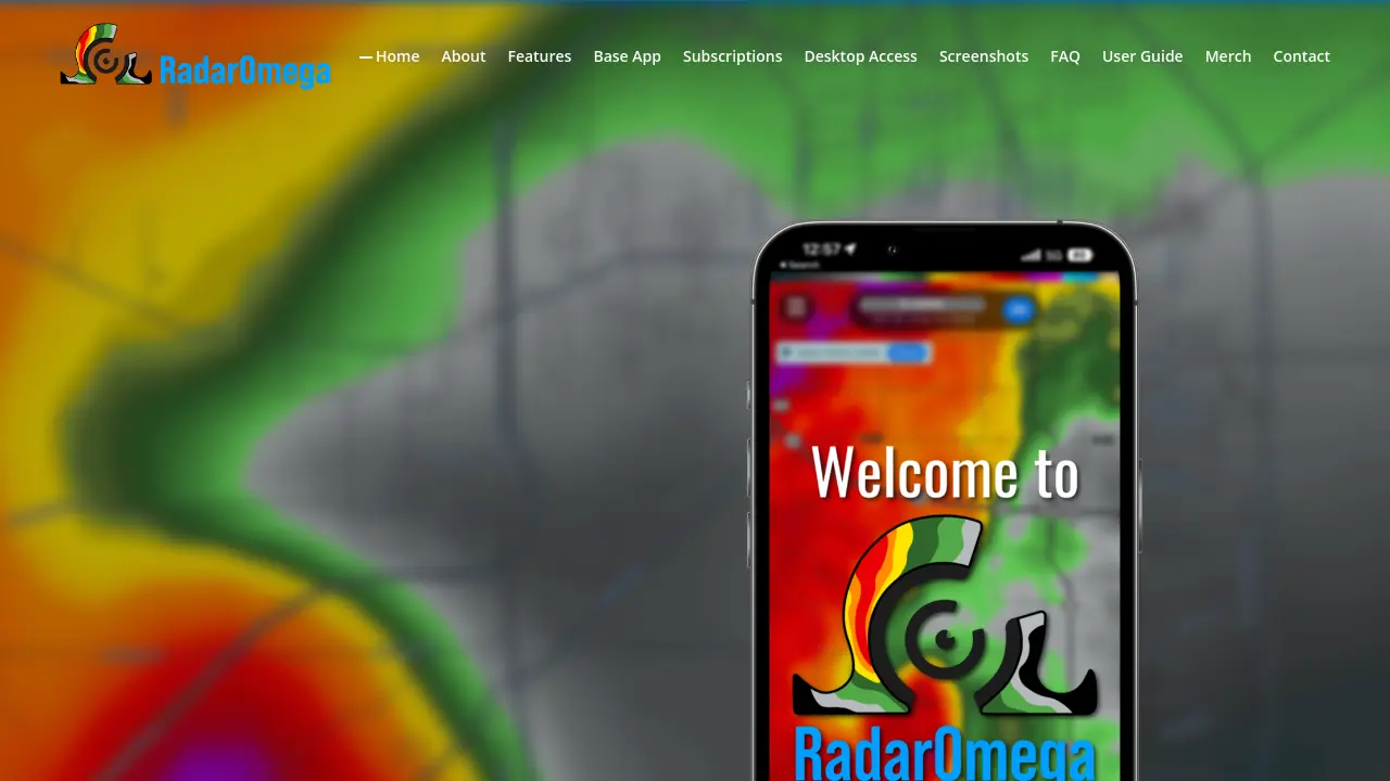 RadarOmega - Powerful High-Resolution Storm Tracking App