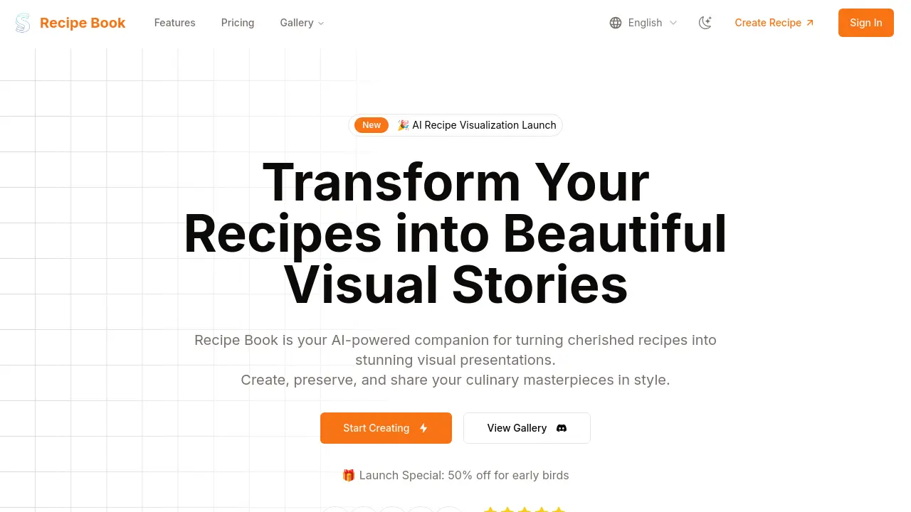 Recipe Book - Transform Your Recipes into Stunning Visual Stories