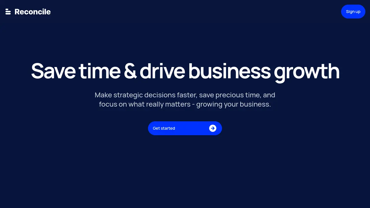 Reconcile - Make strategic decisions faster, save precious time, and ...