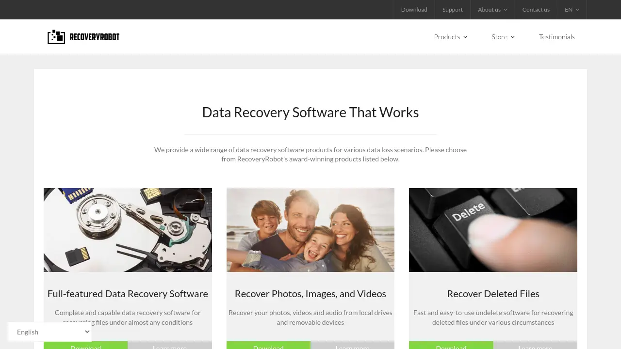 RecoveryRobot - Award-winning data recovery software for all your data ...