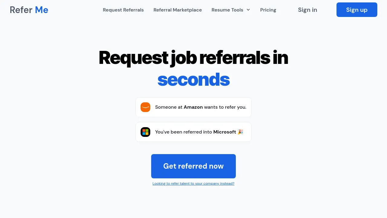 Refer Me - Get Referred to Your Dream Job