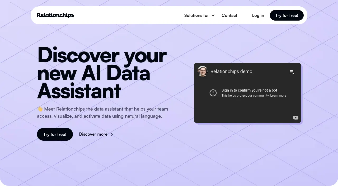 Relationchips - The AI data assistant for accessing, visualizing, and ...