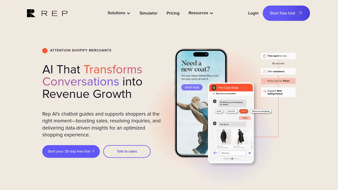 Rep AI - AI Chatbot that Transforms Conversations into Revenue Growth ...