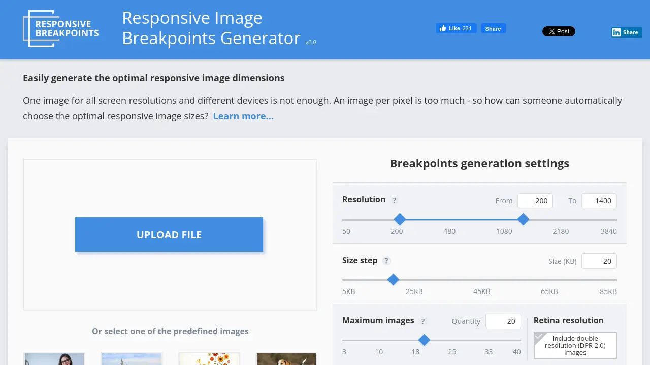 Responsive Image Breakpoints Generator - Easily generate the optimal ...