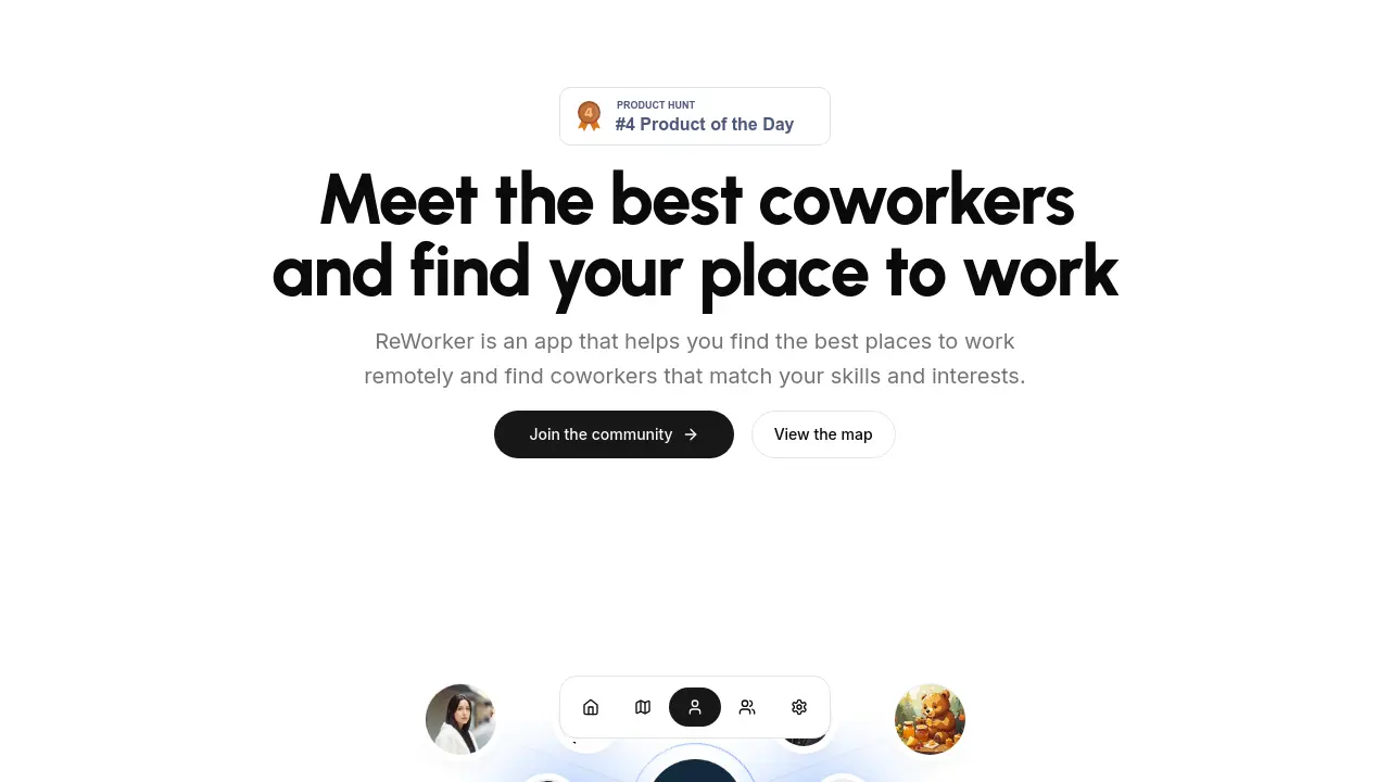 ReWorker - Find Remote Workspaces and Like-Minded Coworkers Effortlessly