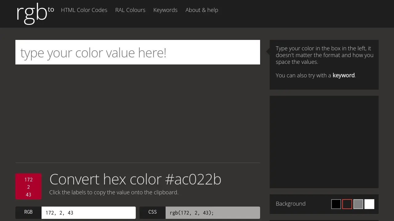 rgb.to - Instant Color Code Conversion and Scheme Generation