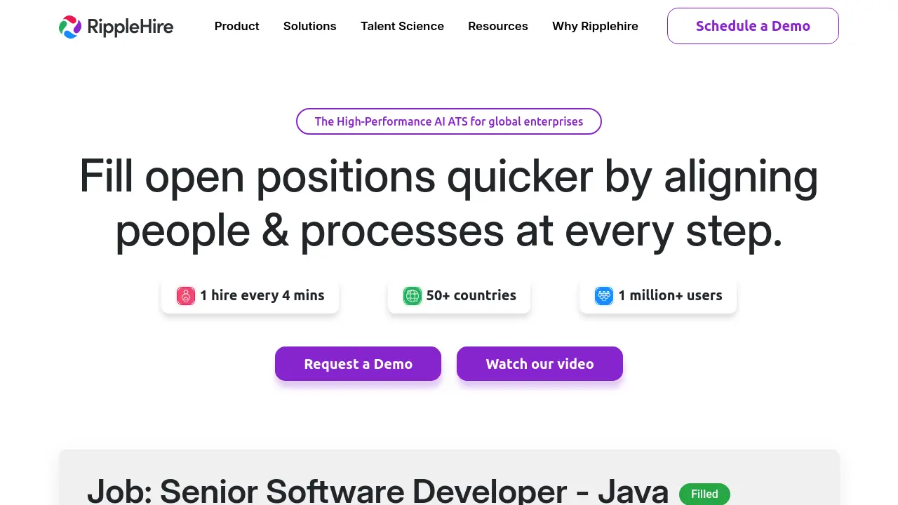 RippleHire - High-Performance AI-Powered ATS for Global Enterprises