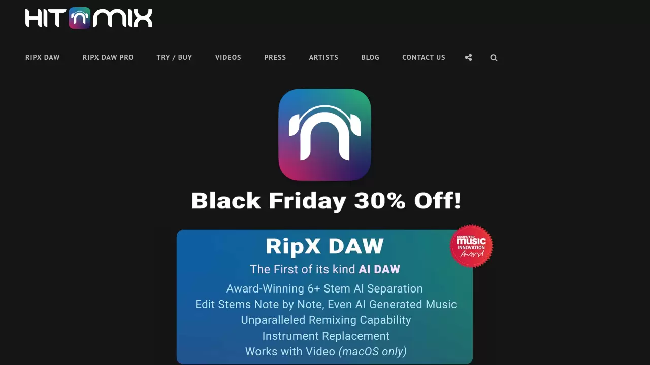 RipX DAW - The AI-Powered Digital Audio Workstation with Advanced Stem Separation