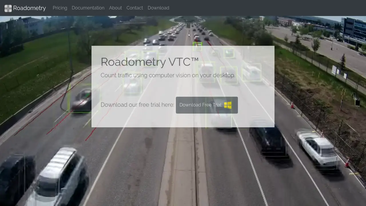 Roadometry - Count traffic using computer vision on your desktop.