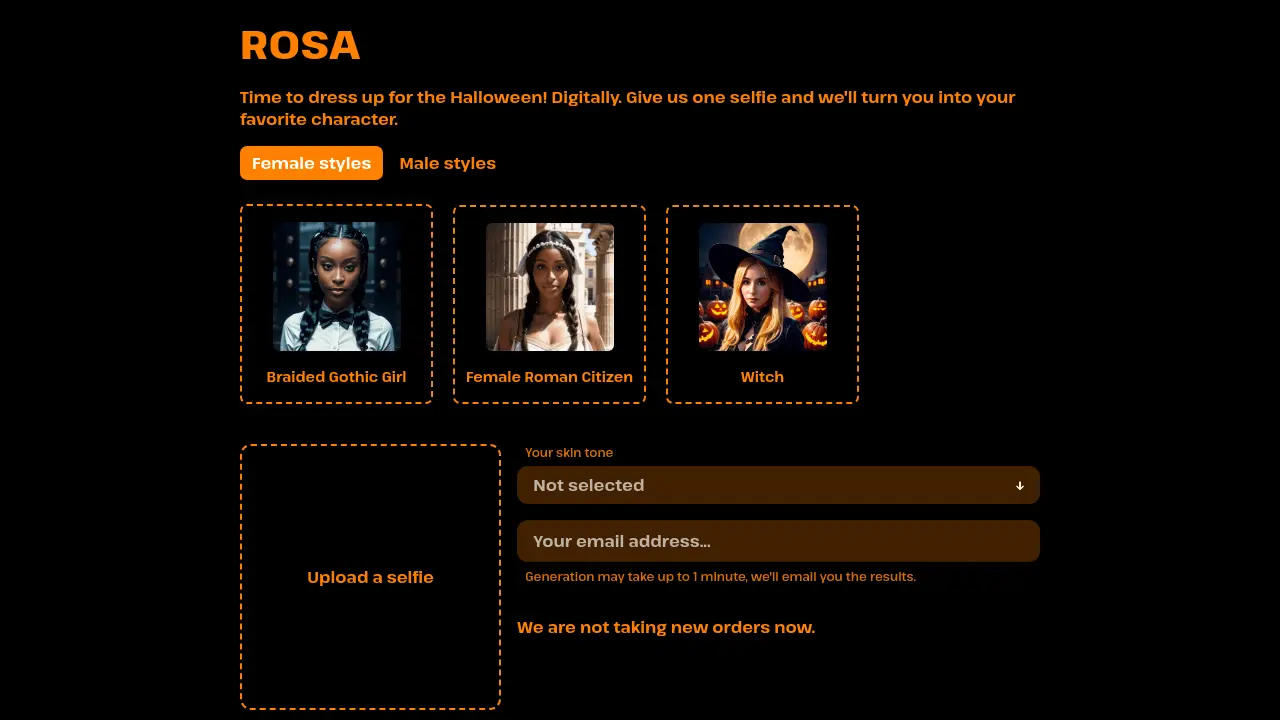 Rosa - Transform Your Selfies into Character Portraits