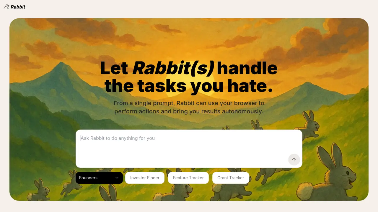 Run Rabbit AI - From a single prompt, Rabbit can use your browser to ...