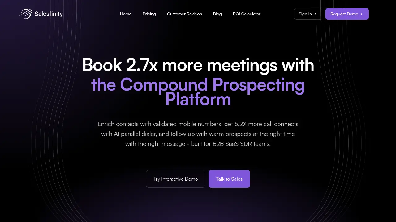 Salesfinity - Book 2.7x more meetings with the Compound Prospecting ...