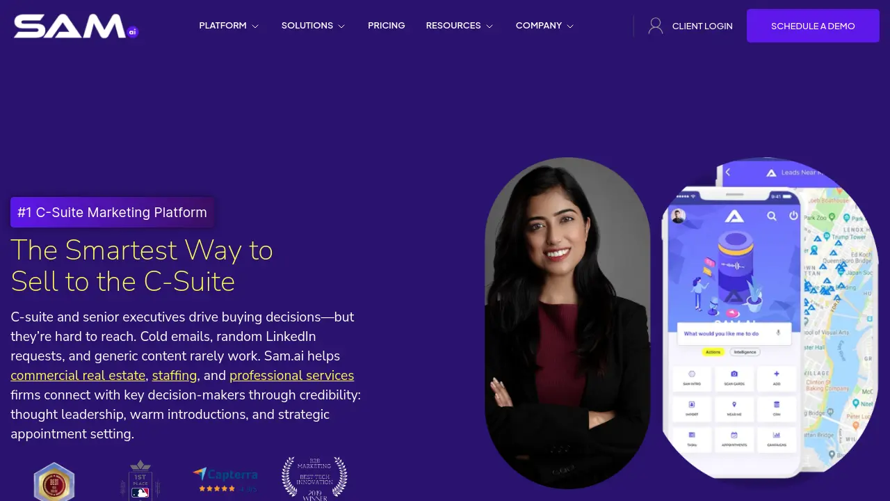 Sam.ai - The Smartest Way to Sell to the C-Suite