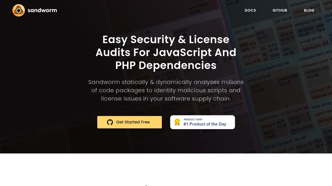 Sandworm - Easy Security & License Audits For JavaScript And PHP ...