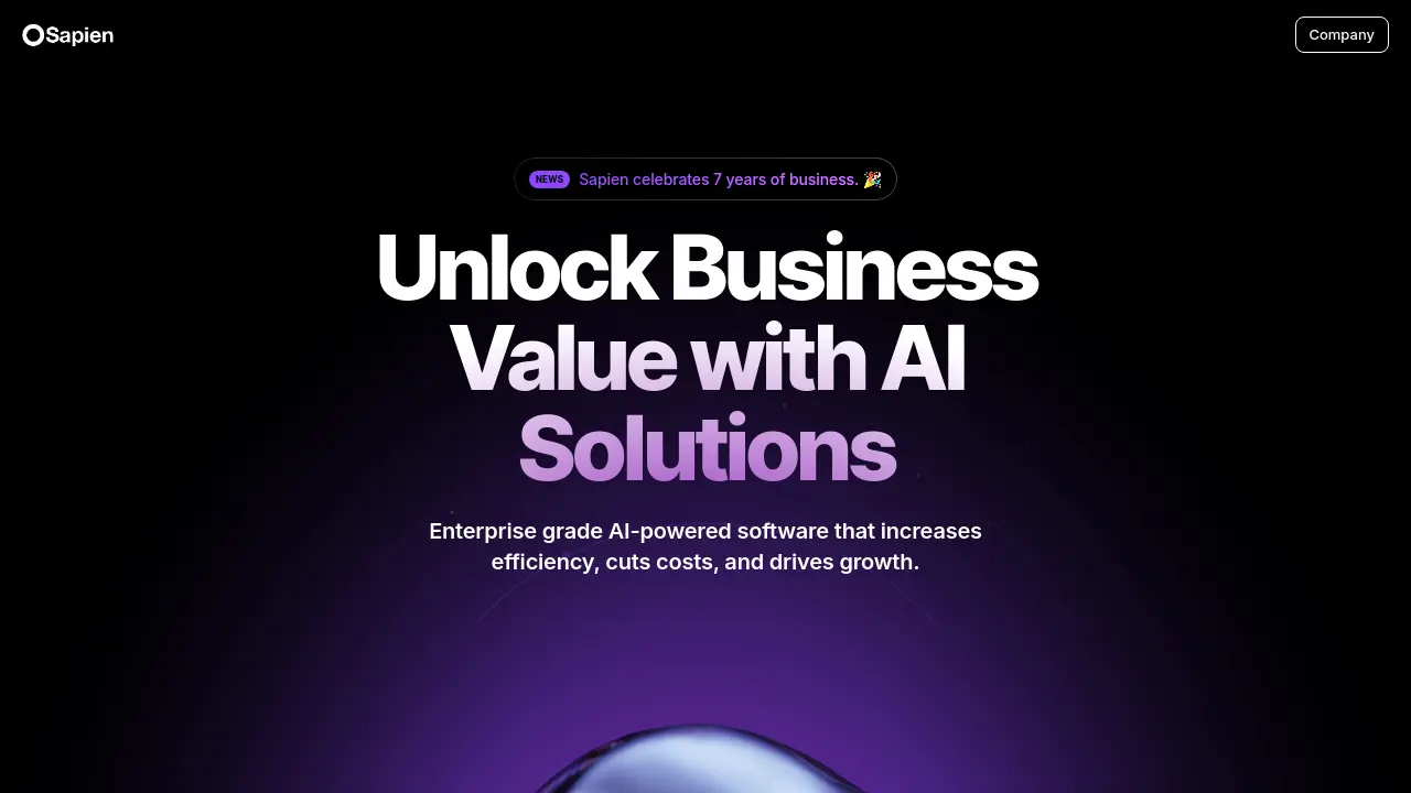 sapien.ai - Unlock Business Value with Enterprise-Grade AI Solutions
