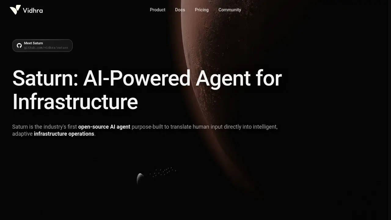 Saturn - AI-Powered Agent for Infrastructure