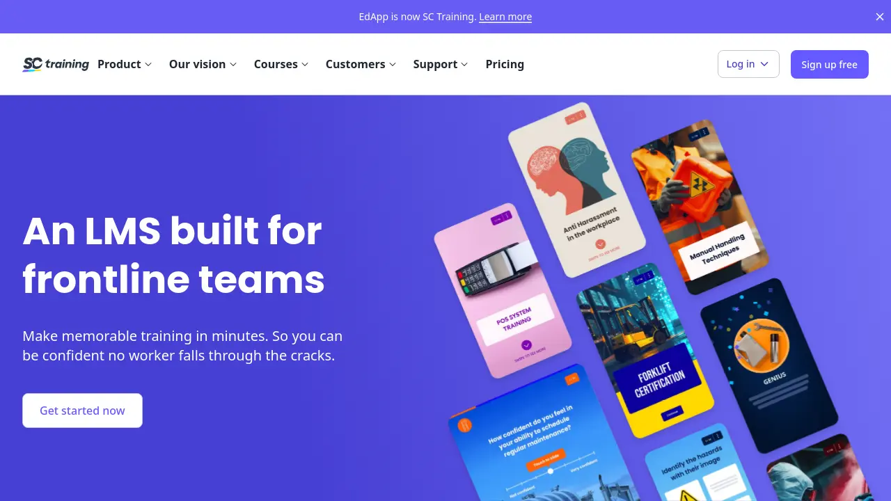 SC Training - An LMS built for frontline teams, featuring AI course ...