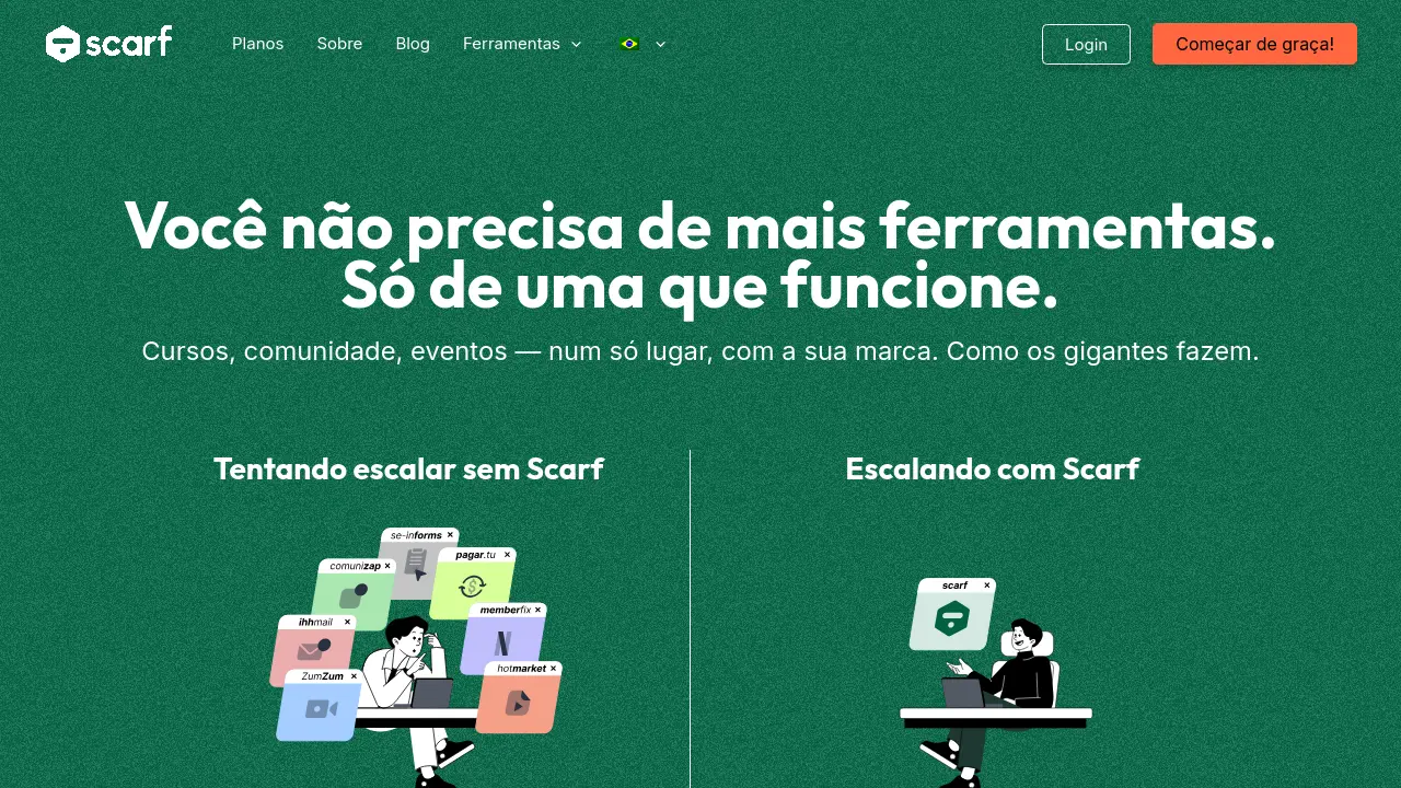 Scarf - All-in-one platform for courses, community, and events under ...