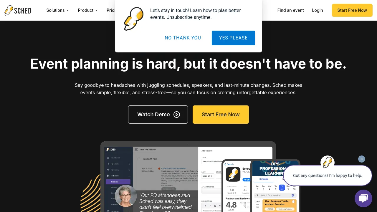 Sched - Simplify Event Planning and Management