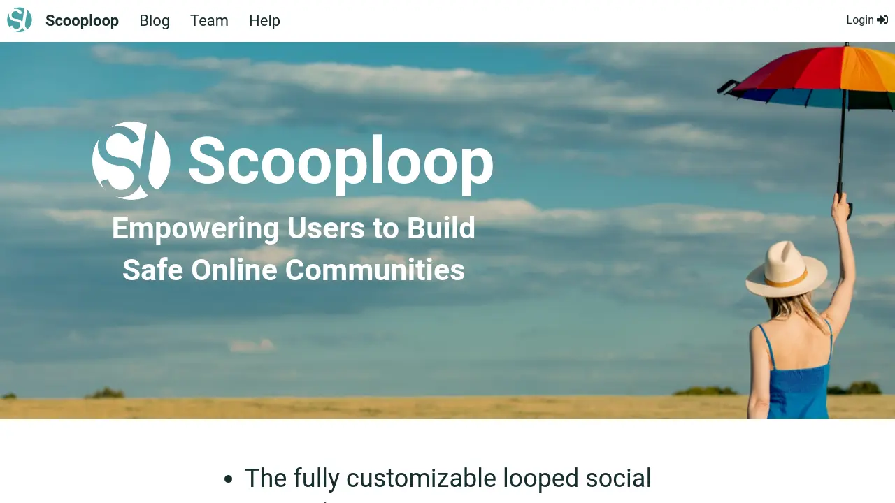 Scooploop - Empowering Users to Build Safe Online Communities