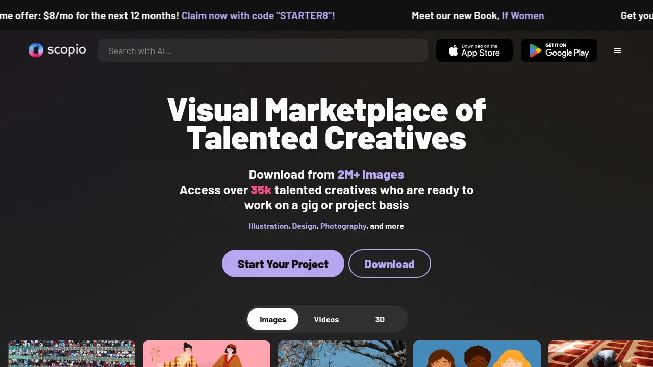 Scopio - Visual Marketplace of Talented Creatives