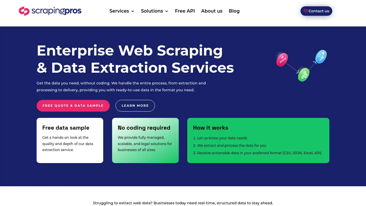Scraping Pros - Enterprise Web Scraping & Data Extraction, Powered by AI