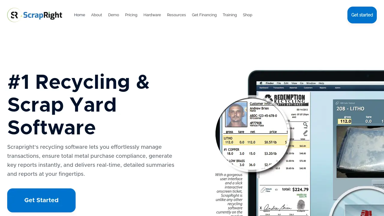 ScrapRight - #1 Recycling & Scrap Yard Software
