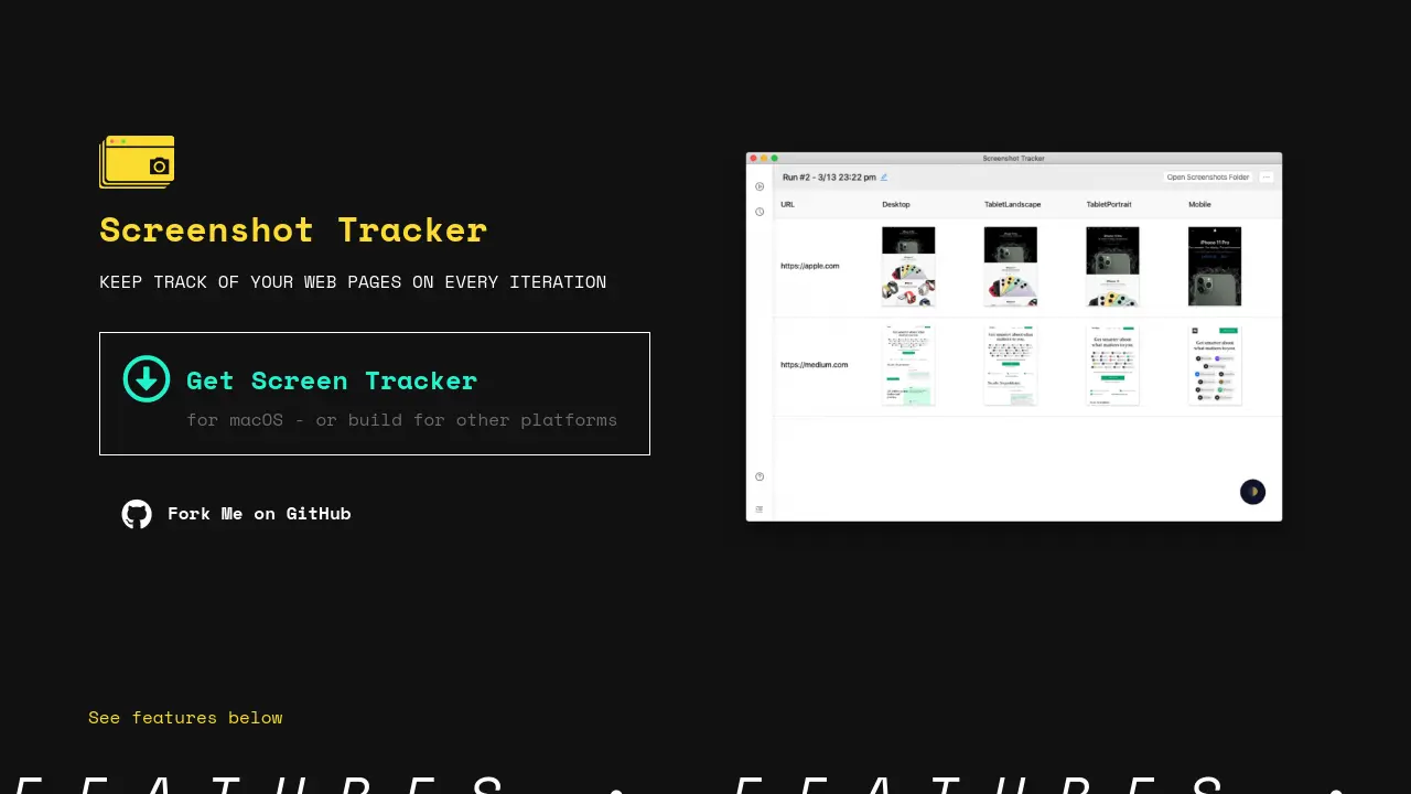 Screenshot Tracker - Automate Web Page Screenshots Across Iterations