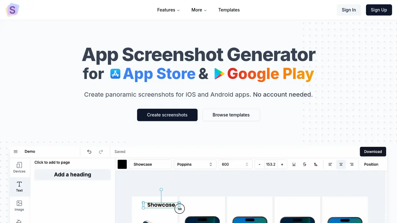 Screenshots.pro - Create panoramic app screenshots for iOS and Android ...