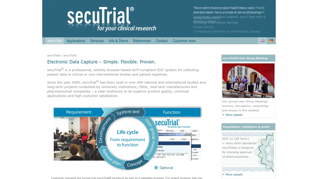 secuTrial - Comprehensive Electronic Data Capture System for Clinical ...