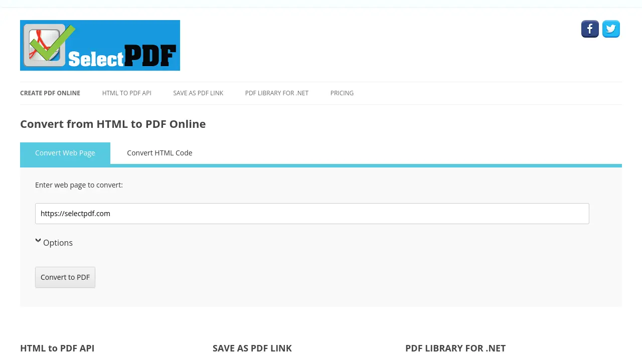 SelectPdf - Convert HTML to PDF with Advanced Customization