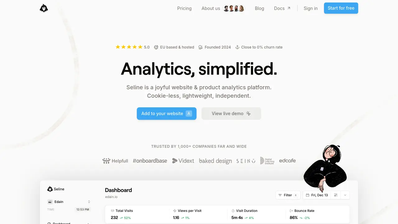 Seline - Privacy-First Website & Product Analytics Platform