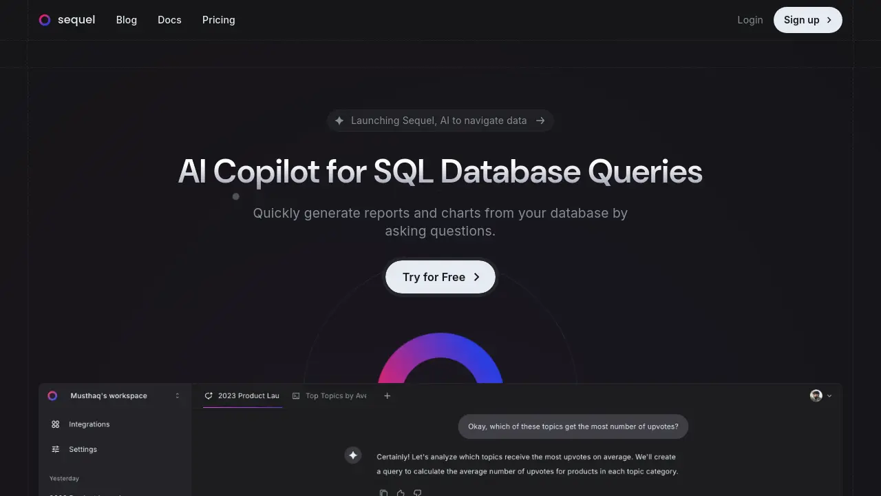 Sequel - AI Copilot for SQL Database Queries