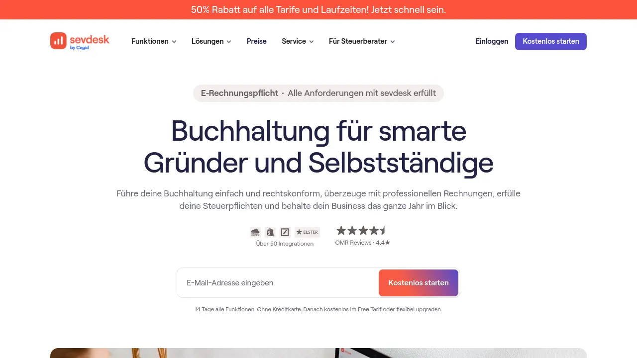 sevdesk - Buchhaltung für smarte Gründer und Selbstständige