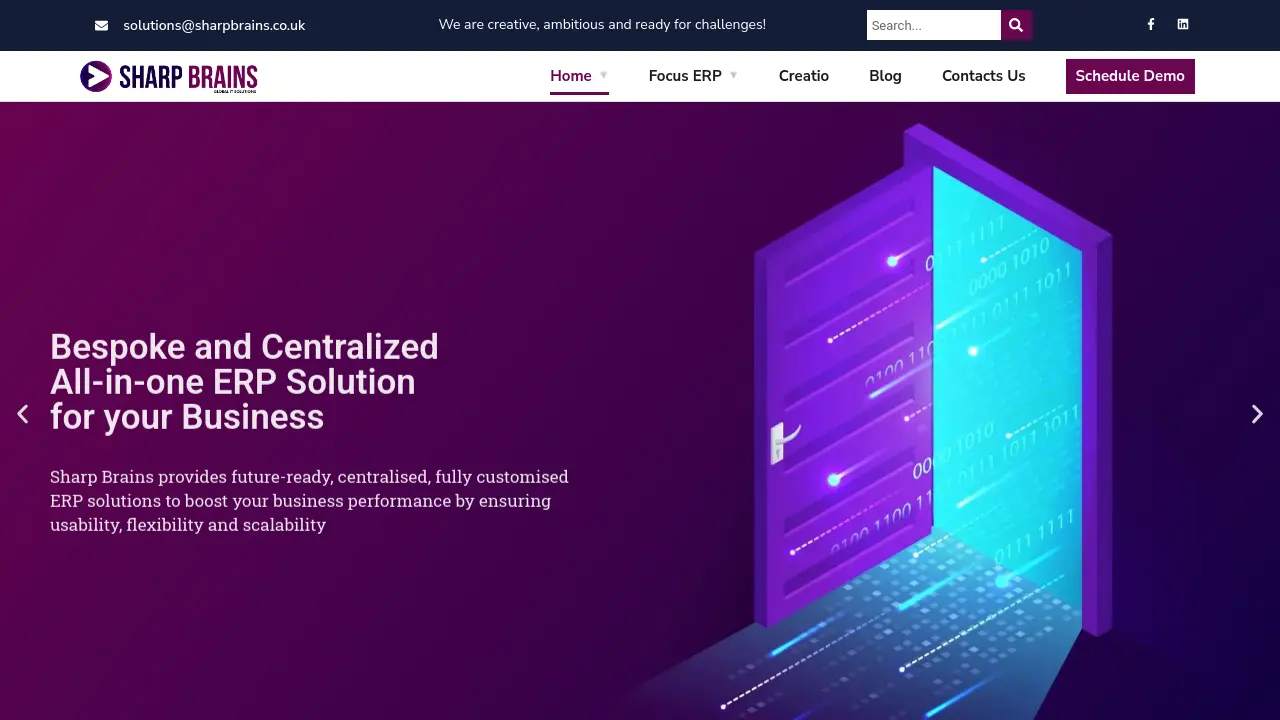Sharp Brains ERP - AI-Enabled, All-in-One ERP Solutions for Modern Business
