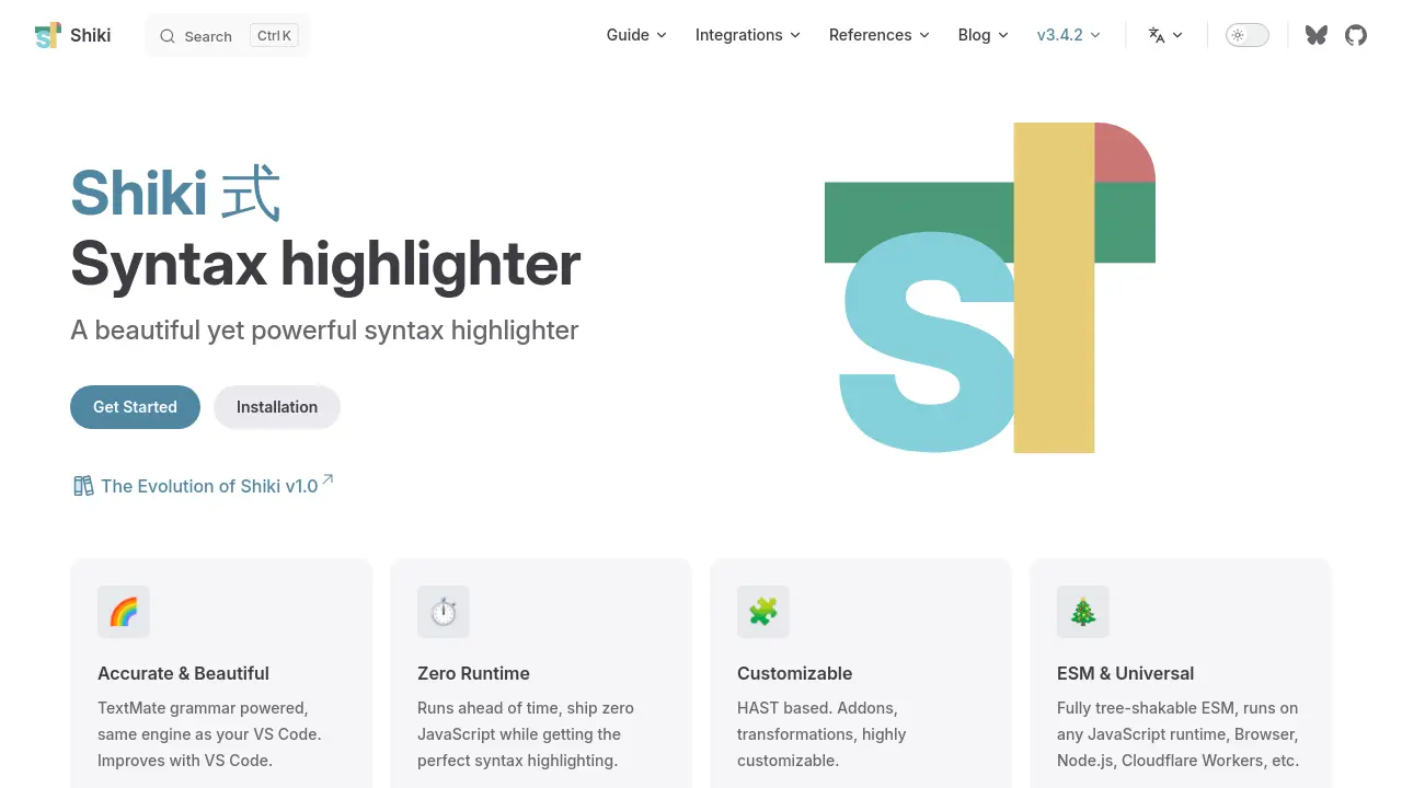 Shiki - A Beautiful & Powerful Syntax Highlighter