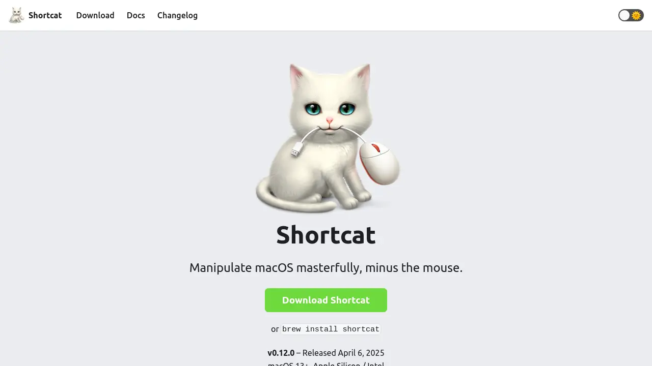 Shortcat - Operate macOS Seamlessly Without the Mouse