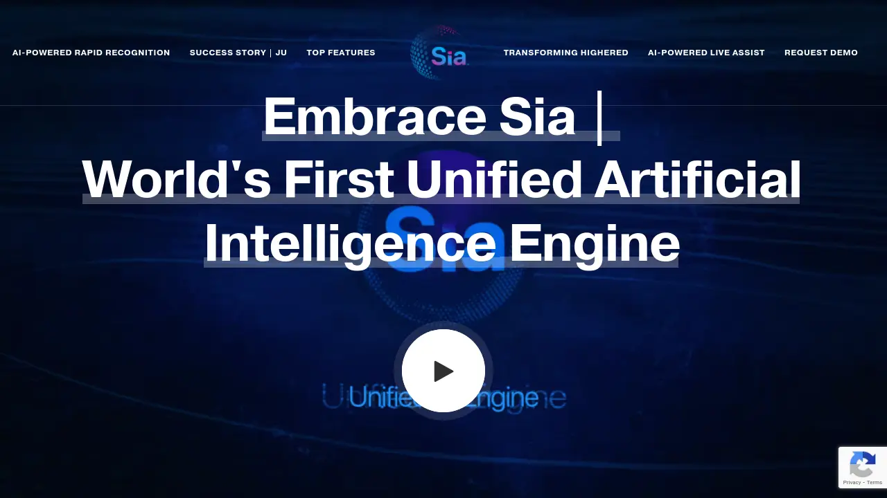 Sia - World's First Unified Artificial Intelligence Engine