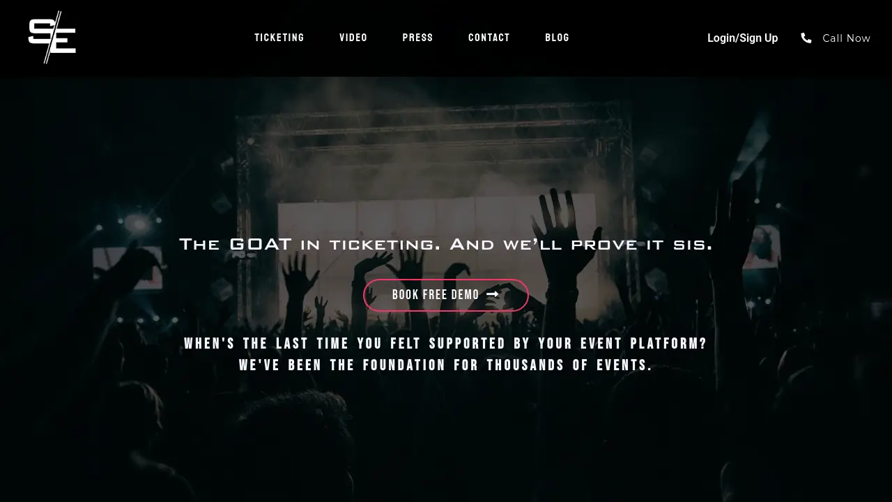 Sickening Events - Customizable, Data-Driven Ticketing Platform for Events