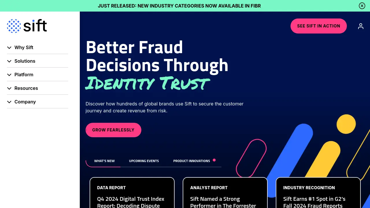 Sift - Better Fraud Decisions Through Identity Trust