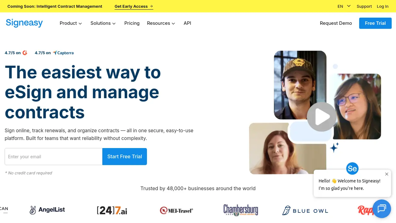 Signeasy - The easiest way to eSign and manage contracts