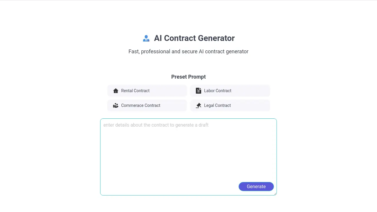 SignMaker AI Contract Generator - Create Professional Contracts Instantly