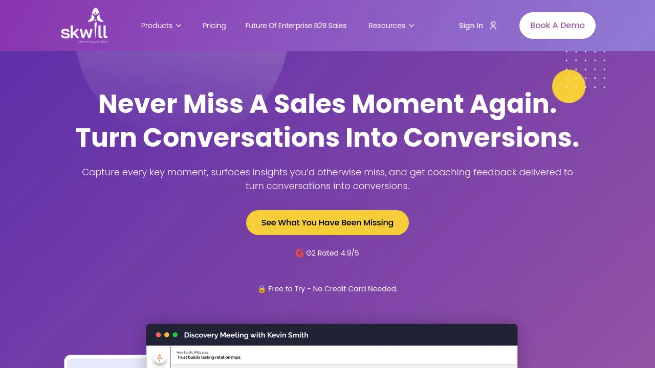 Skwill AI - Turn Conversations into Conversions with AI-Powered Sales ...