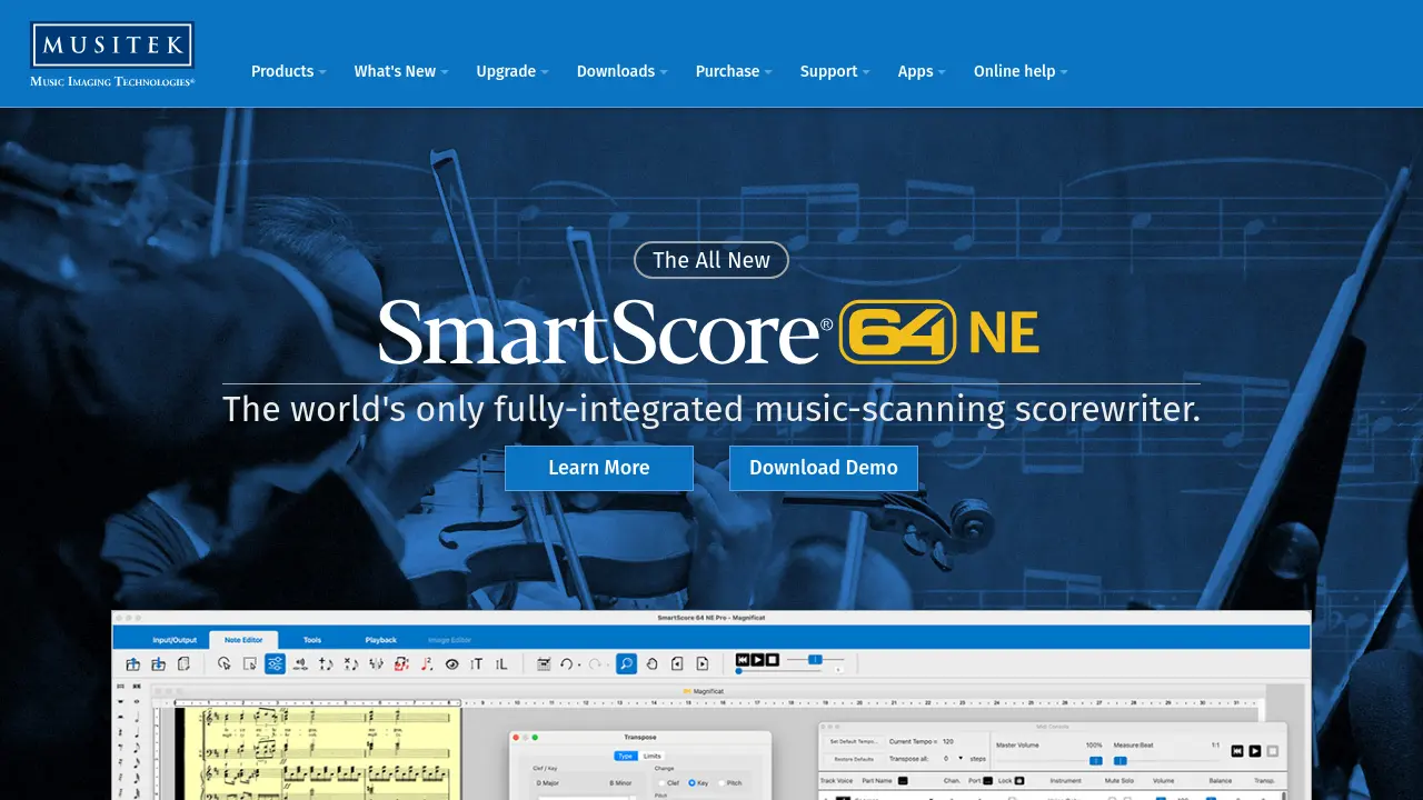 SmartScore - The world's only fully-integrated music-scanning scorewriter
